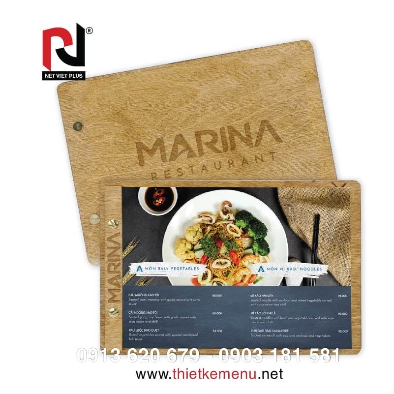 TOP 5 MẪU MENU GỖ ĐỘC ĐÁO VÀ SANG TRỌNG NHẤT TẠI THIETKEMENU.NET