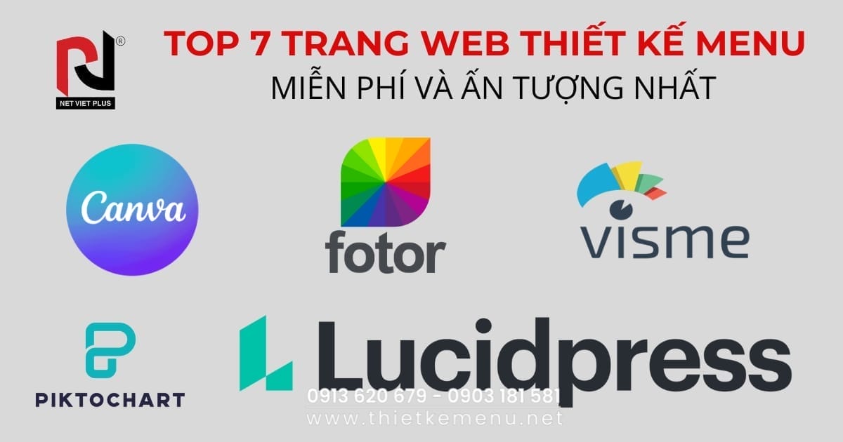 TOP 7 TRANG WEB THIẾT KẾ MENU MIỄN PHÍ - ẤN TƯỢNG
