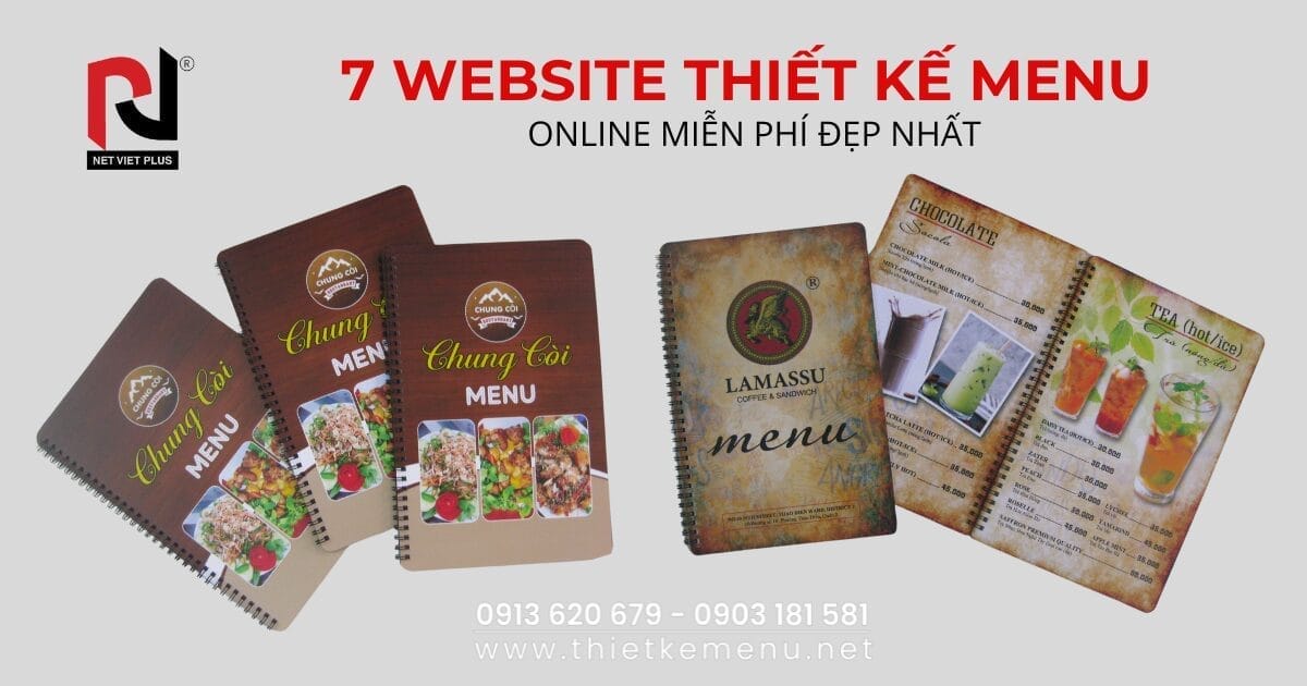 7 WEBSITE THIẾT KẾ MENU ONLINE MIỄN PHÍ ĐẸP NHẤT